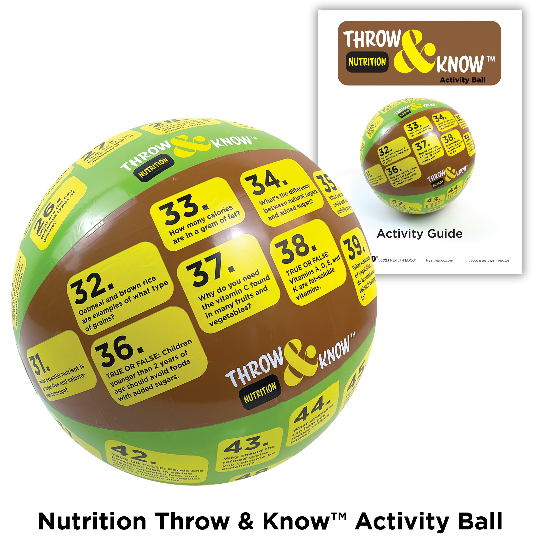 Nutrition Teaching Tools | Throw & Know Balls | Health Edco