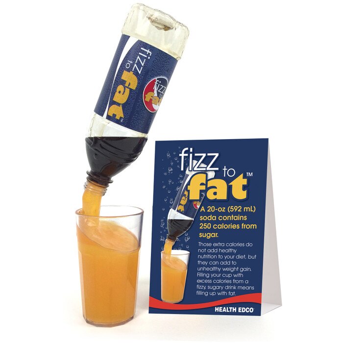Educational Fizz to Fat Display | Health Edco