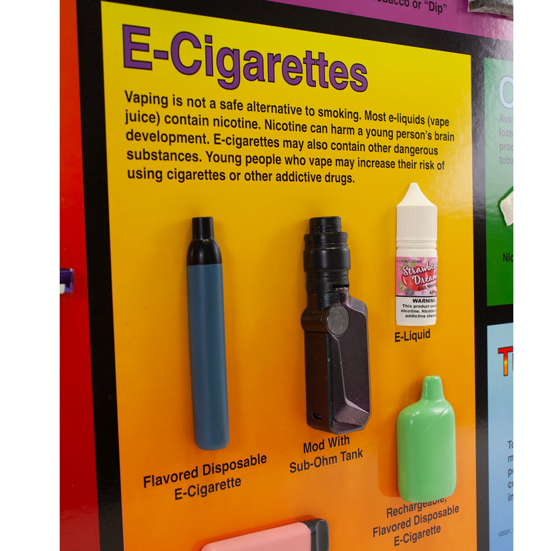 Types of Tobacco Products 3-D Display | Health Edco
